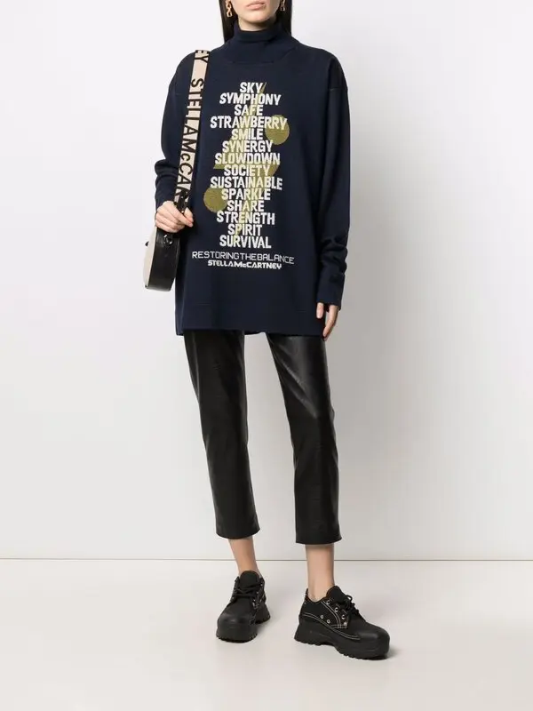 Stella McCartney Restoring The Balance" Mock Neck Jumper