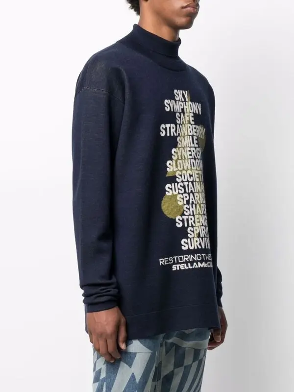 Stella McCartney Restoring The Balance" Mock Neck Jumper