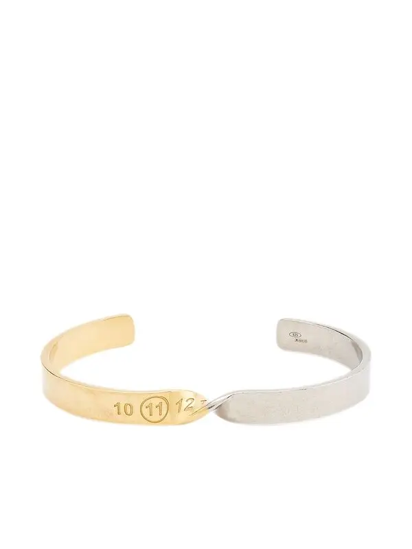 MAISON MARGIELA Twisted Number-engraved Bracelet - Gold