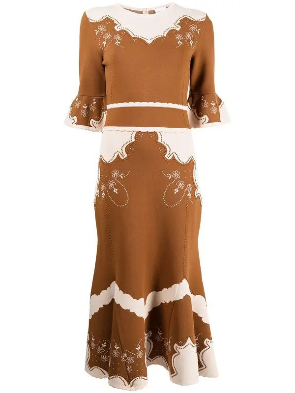 Alice Mccall Paris Burning Midi Dress In Brown - 40% Off | Editorialist