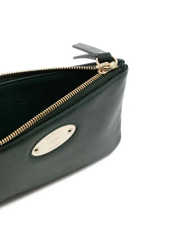 Mulberry Logo-plaque Coin Purse - Green