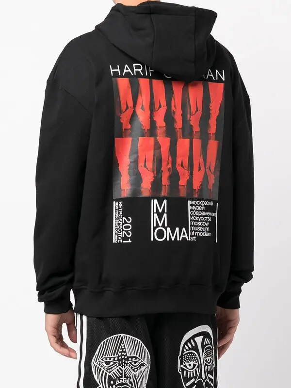 HACULLA. Ally Slogan-print Hoodie - Black