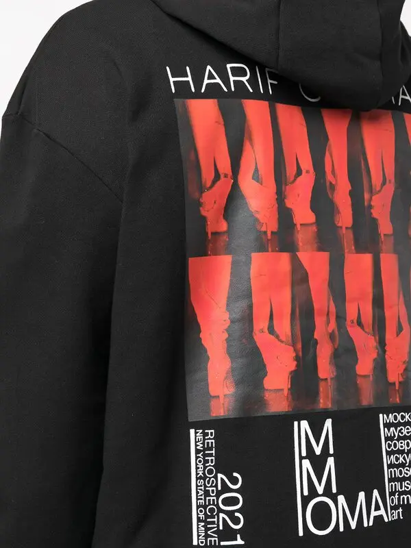 HACULLA. Ally Slogan-print Hoodie - Black