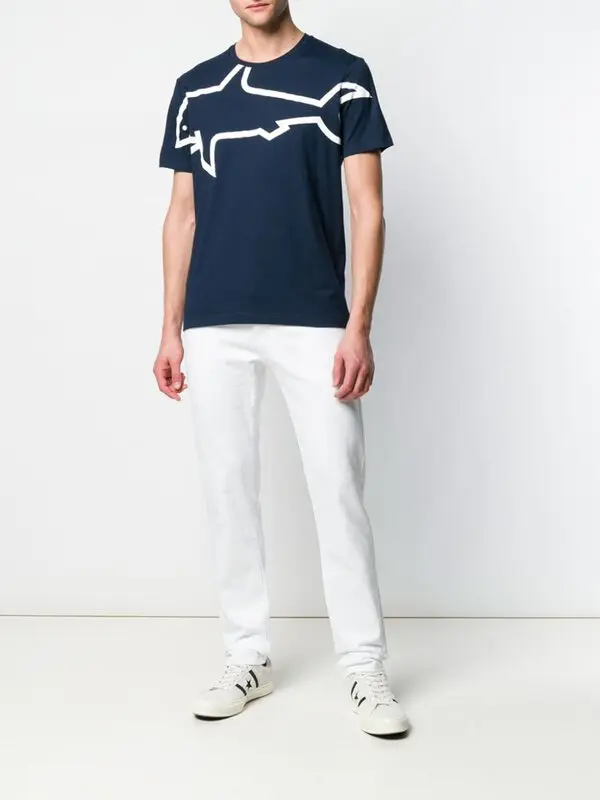 Ag Straight Leg Jeans - White