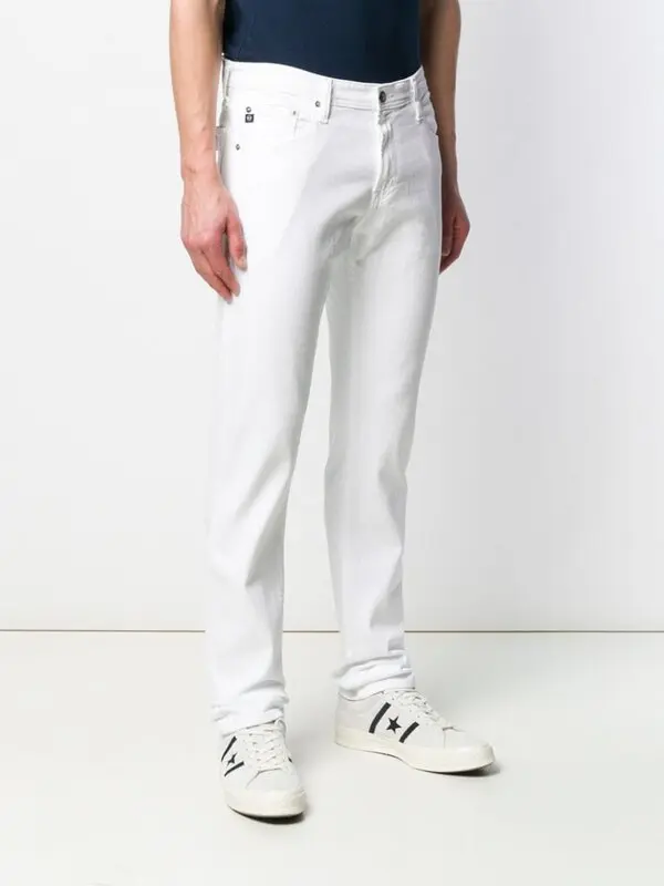 Ag Straight Leg Jeans - White