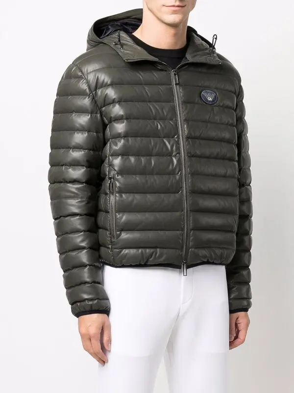 Emporio Armani Padded Down Hooded Jacket - Green
