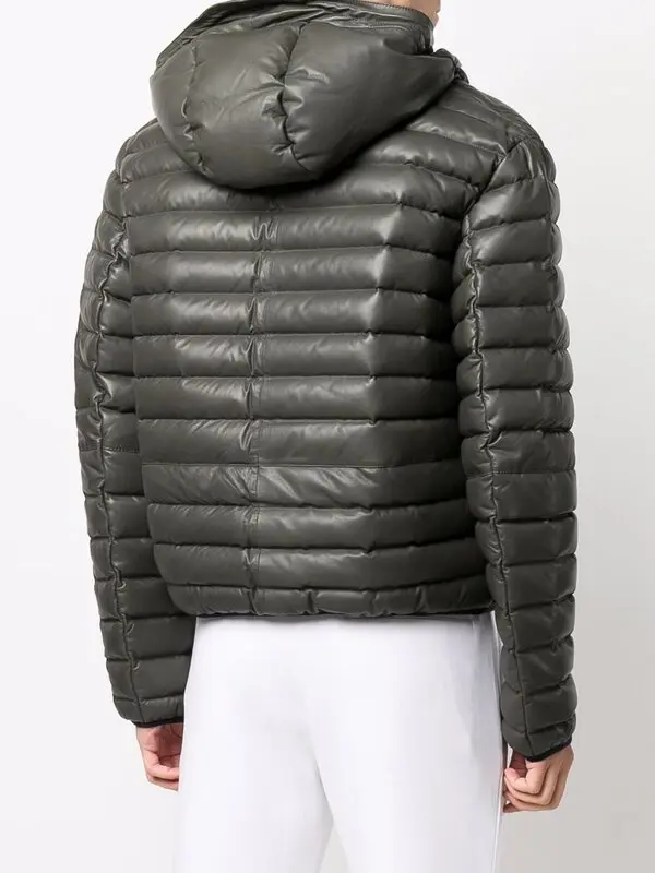 Emporio Armani Padded Down Hooded Jacket - Green
