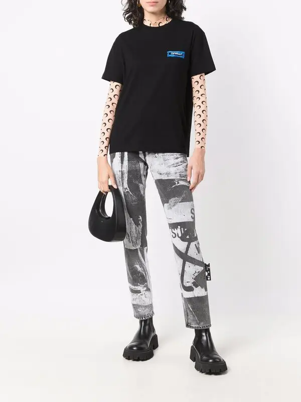 Off-White High-waisted Tapered Trousers
