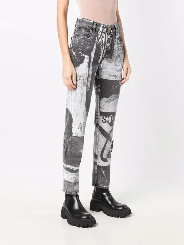 Off-White High-waisted Tapered Trousers