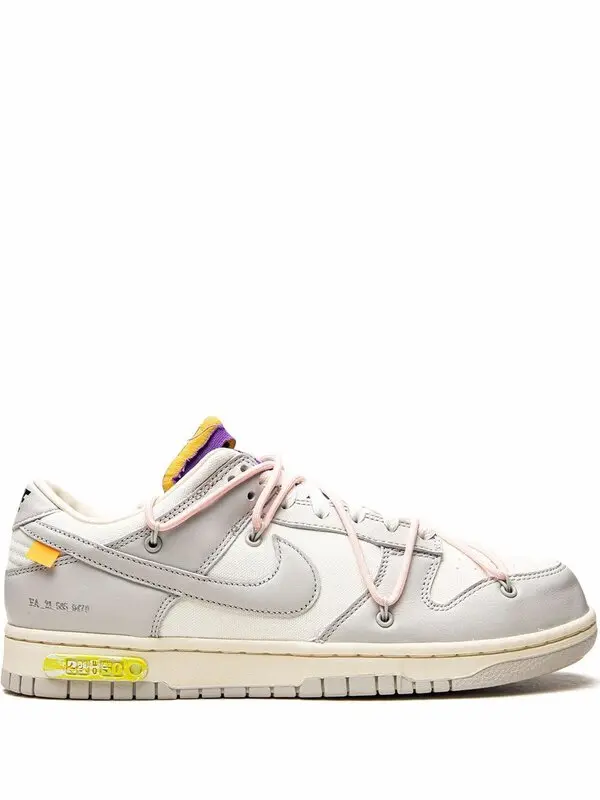 Nike X Off White Dunk Low Lot 24 Sneakers - White