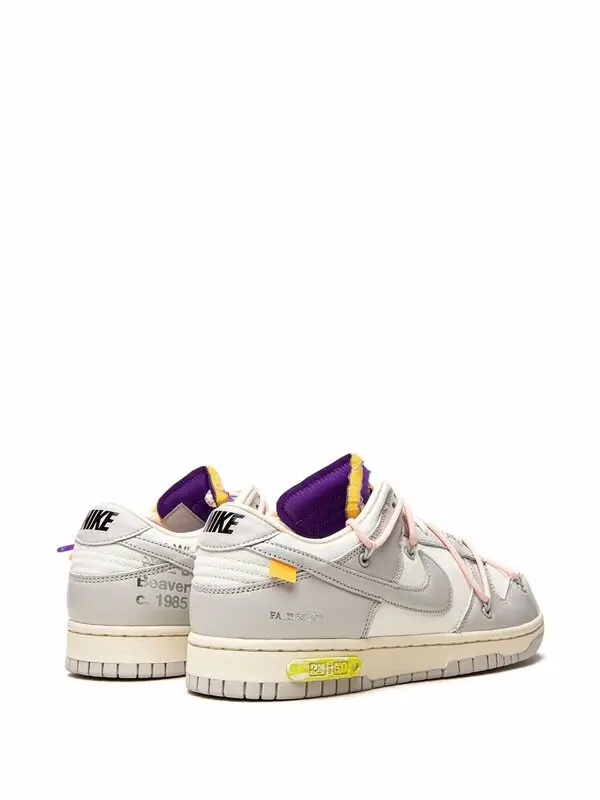 Nike X Off White Dunk Low Lot 24 Sneakers - White