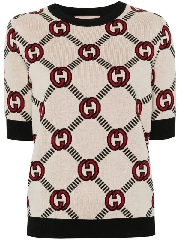 Gucci Interlocking G Reversible Sweater - Neutrals