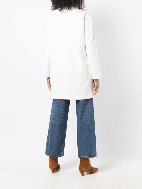 Alberto Biani Buttoned-up Wool Coat