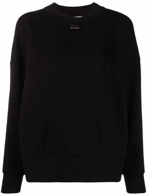Palm Angels Logo-print Sweatshirt - Black