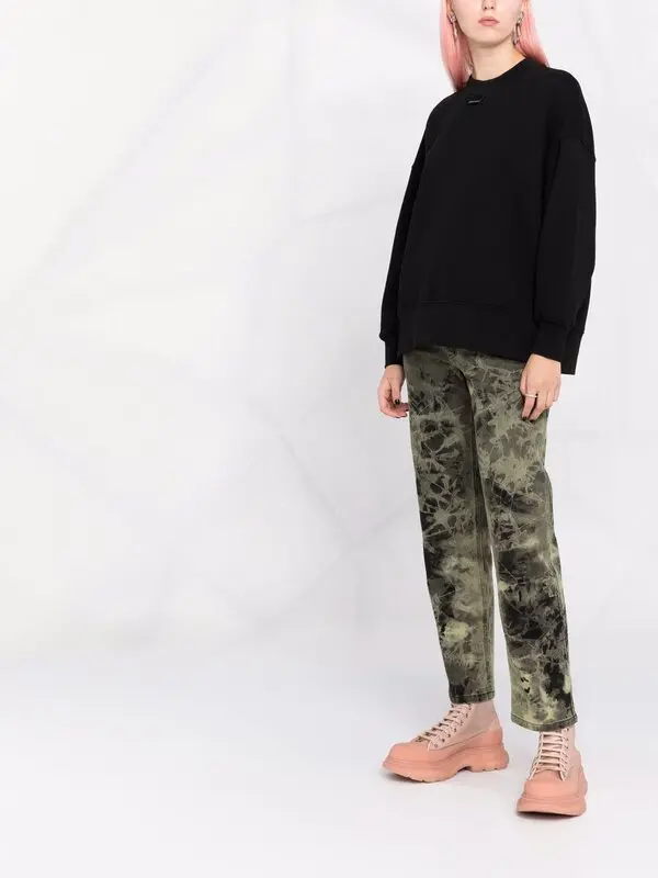 Palm Angels Logo-print Sweatshirt - Black