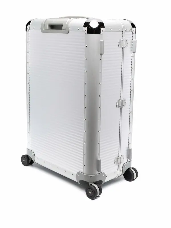 FPM MILANO Bank S Spinner 76cm Studded Aluminum Suitcase