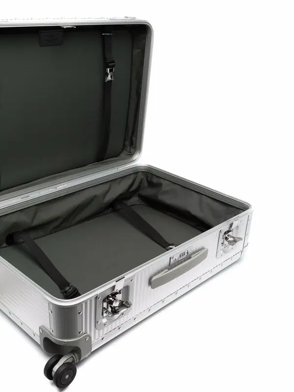 FPM MILANO Bank S Spinner 76cm Studded Aluminum Suitcase