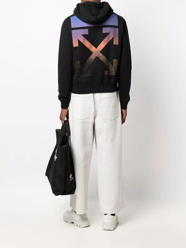Off-White Arrows-print Logo Hoodie - Black