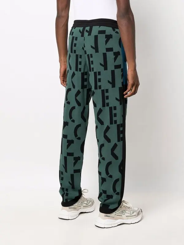 Kenzo Logo-knit Straight-leg Joggers
