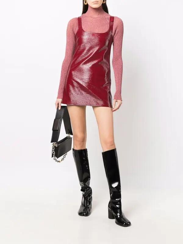 COURREGES Sleeveless Vinyl Mini Dress