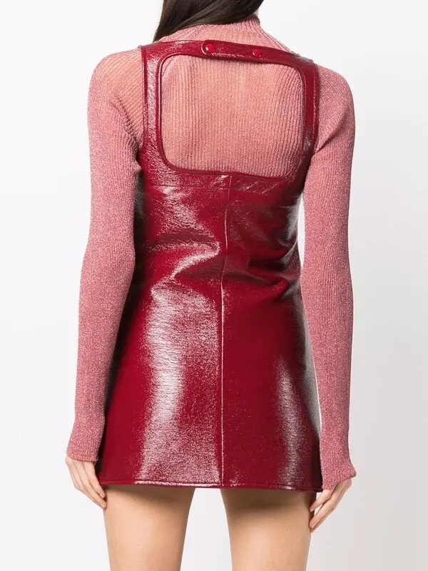COURREGES Sleeveless Vinyl Mini Dress