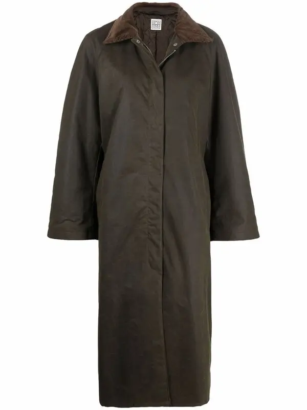 TOTEME Country Single-breasted Coat - Green