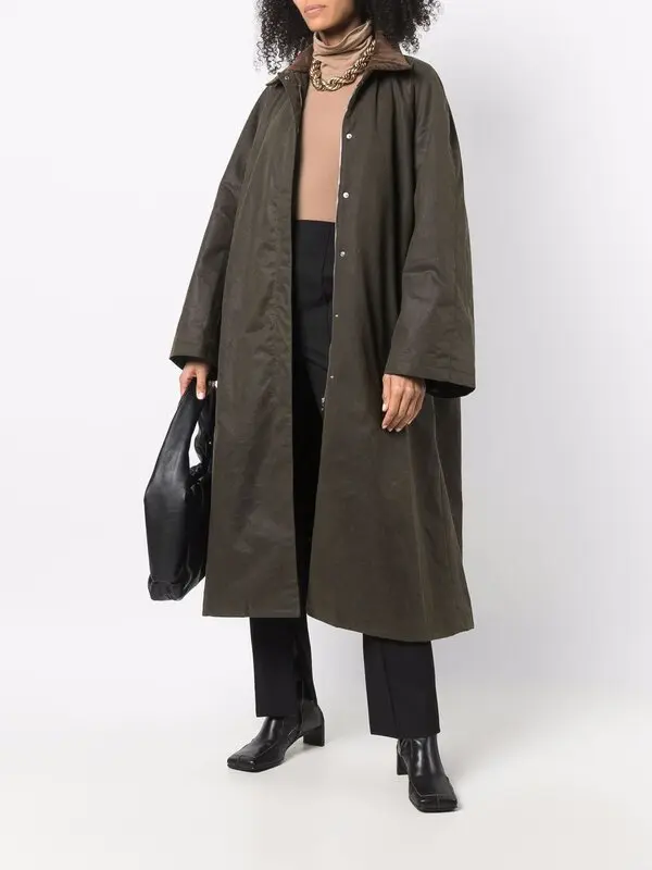 TOTEME Country Single-breasted Coat - Green