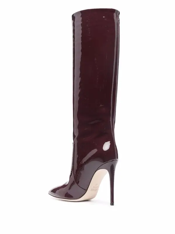 Paris Texas Patent Knee-high Boots - Red