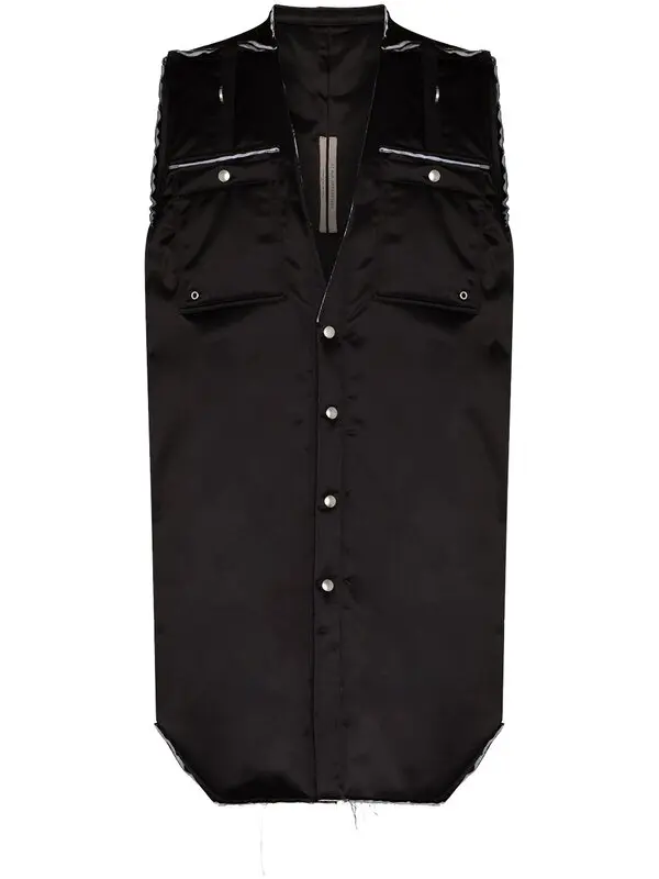 Rick Owens Outershirt Unfinished Gilet
