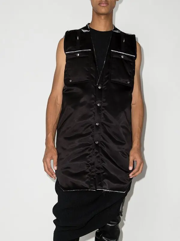 Rick Owens Outershirt Unfinished Gilet