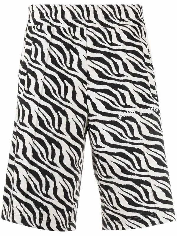 Palm Angels Zebra-print Track Shorts