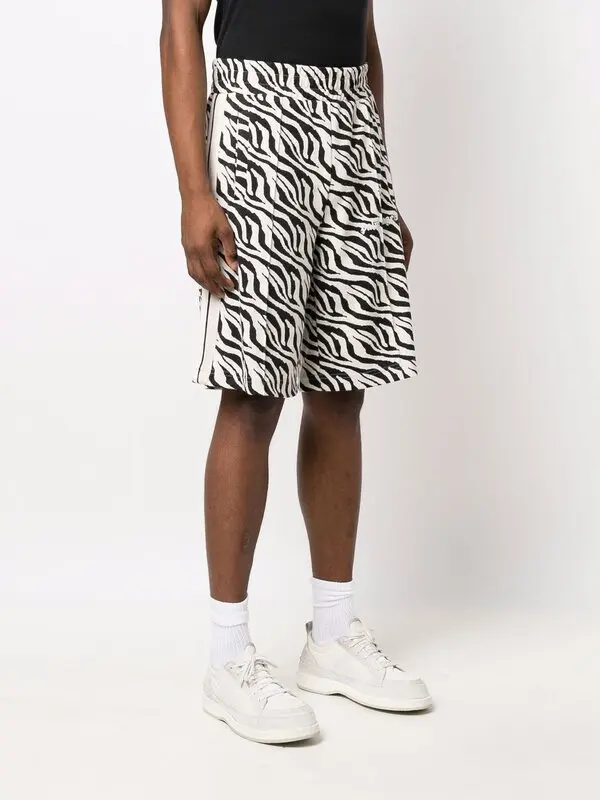Palm Angels Zebra-print Track Shorts