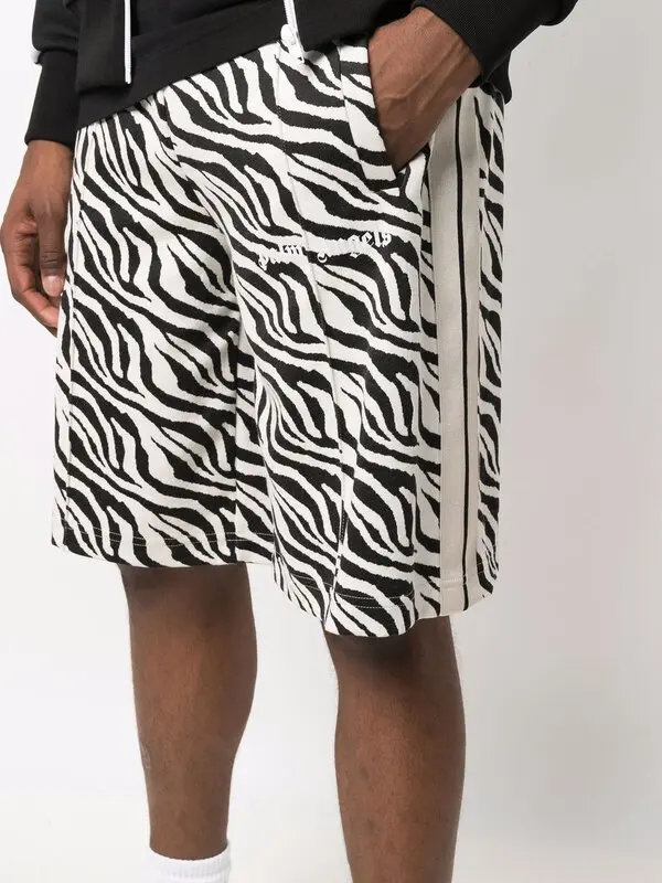 Palm Angels Zebra-print Track Shorts