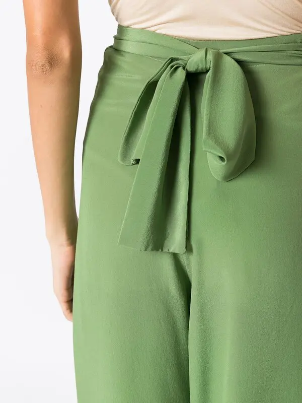 AMIR SLAMA Silk Palazzo Pants - Green