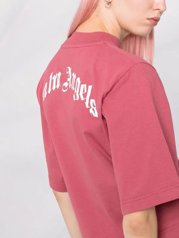 Palm Angels Bear-print Cropped T-shirt