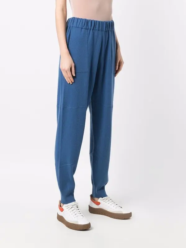 ALLUDE Elasticated-waist Knit Joggers