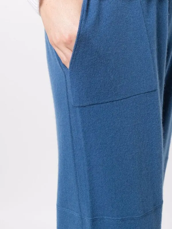 ALLUDE Elasticated-waist Knit Joggers