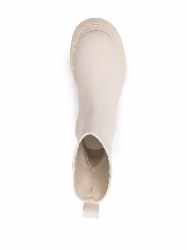 GIABORGHINI Marte Leather Ankle Boots - Neutrals