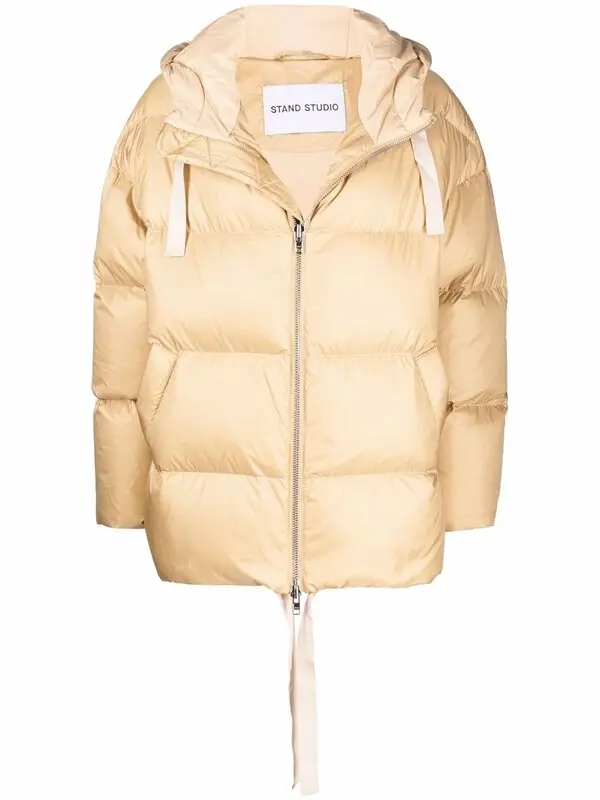 Stand Studio Adeline Down Puffer Jacket In Neutrals - 43