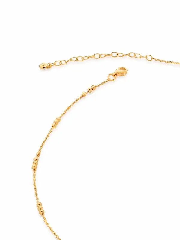 Monica Vinader Triple Beaded 14-16 Choker Necklace - Gold