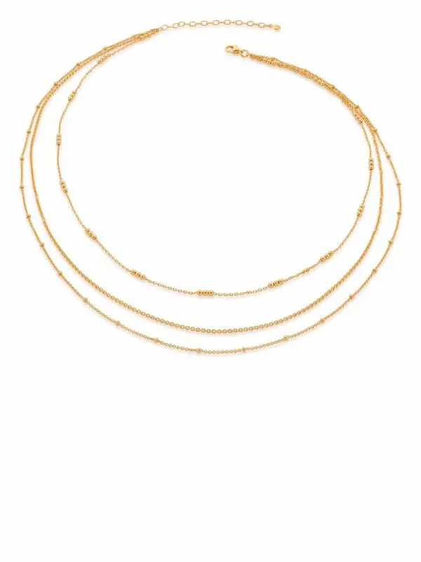 Monica Vinader Layered Chain Necklace - Gold