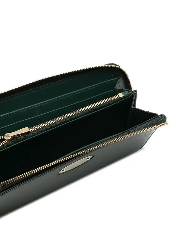 Mulberry Logo-plaque Zipped Purse - Green