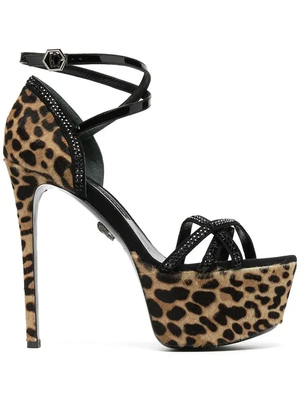Philipp Plein Platform Heeled Sandals