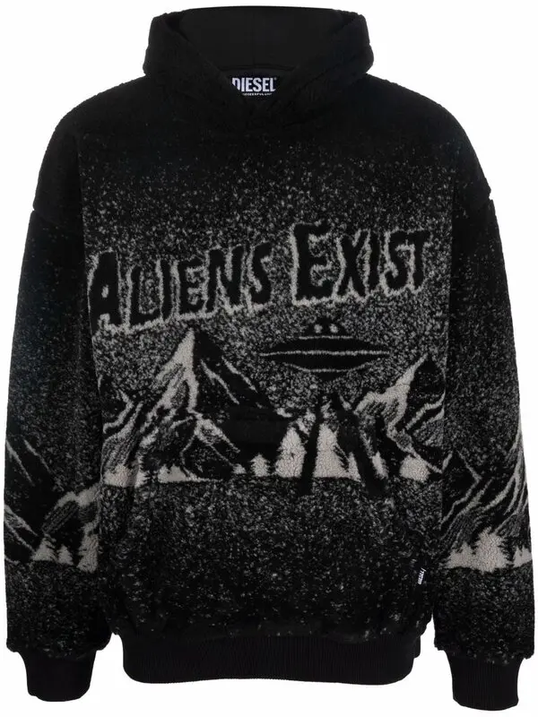 DIESEL® Graphic Print Hoodie