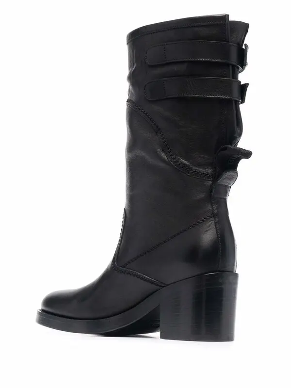 BUTTERO® Buckled Leather Boots
