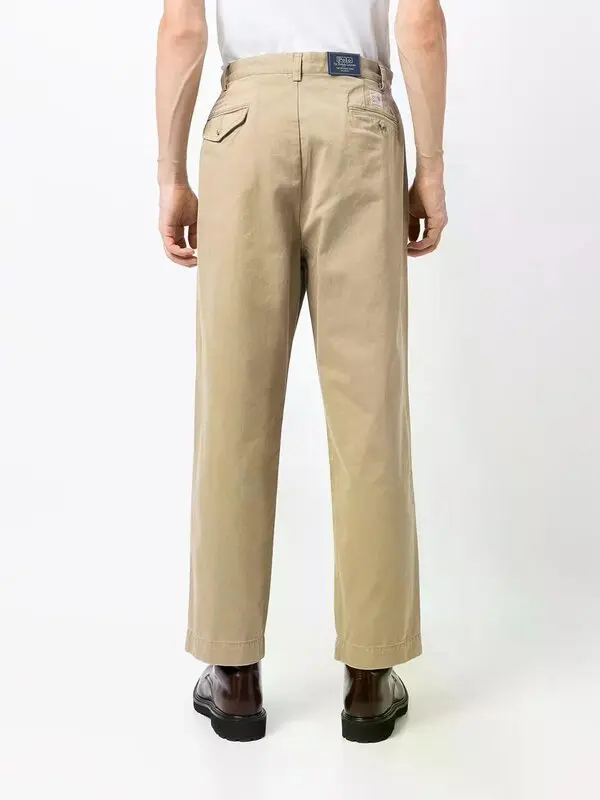 Polo Ralph Lauren Withman Pleated Twill Trousers - Neutrals