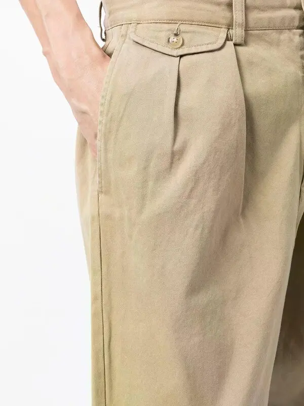 Polo Ralph Lauren Withman Pleated Twill Trousers - Neutrals