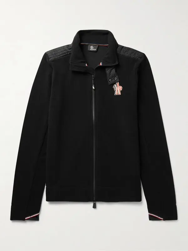 Moncler Logo-appliquéd Fleece Zip-up Ski Base Layer