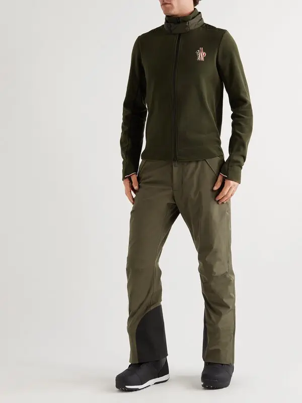 Moncler Canvas-trimmed Shell Ski Pants