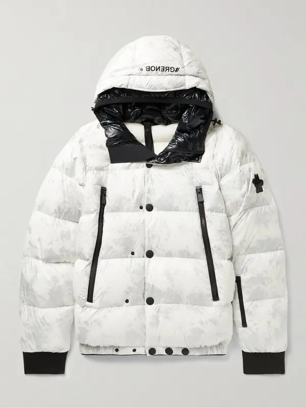 Moncler Noussan Quilted Down Ski Jacket - White